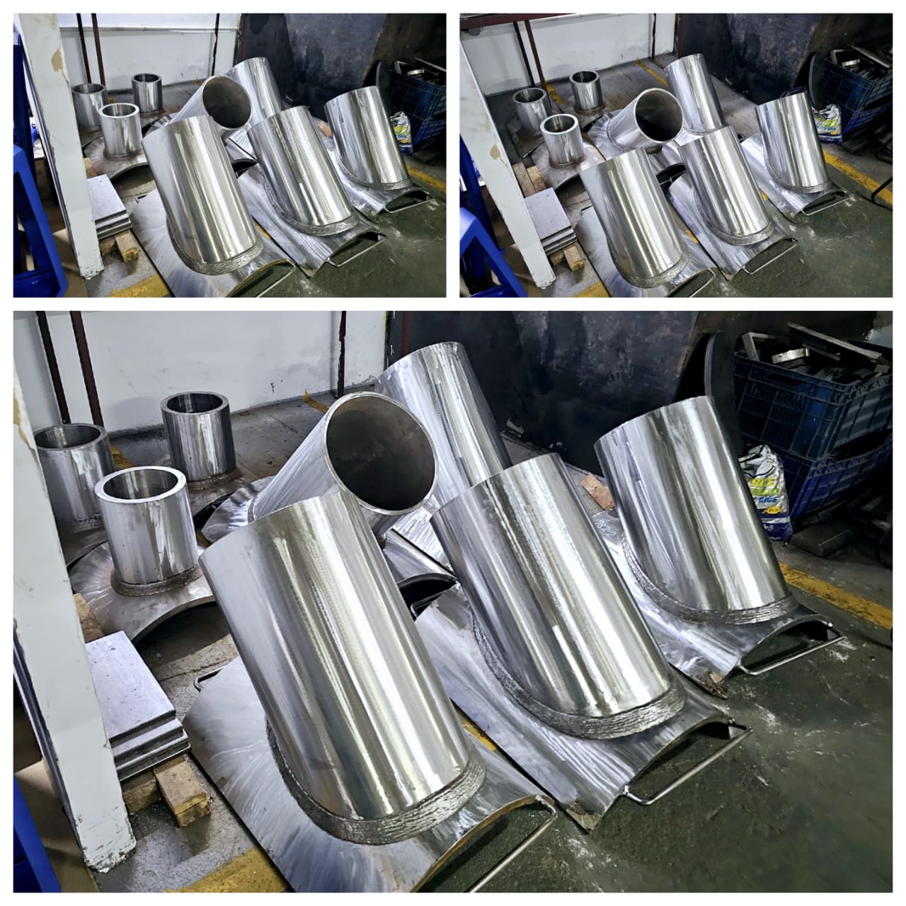 30 & 45-degree tubular nodes and 3, 6 & 8-inch Pipe to nozzle joints ...