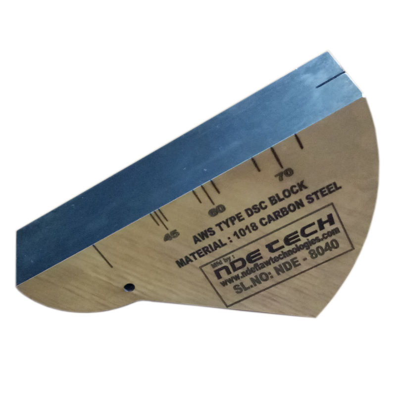 IIW-Type 1 Calibration Test Block Aluminum Inch-Calibration Block for ...