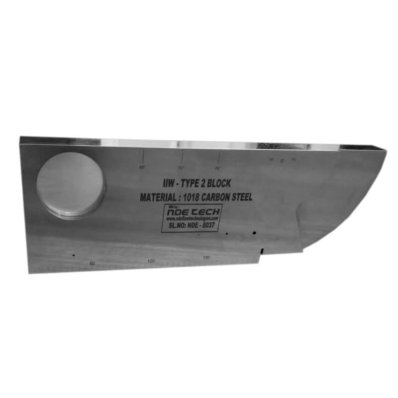 IIW-Type 2 Calibration Block Aluminum Inch Version-IIW Block