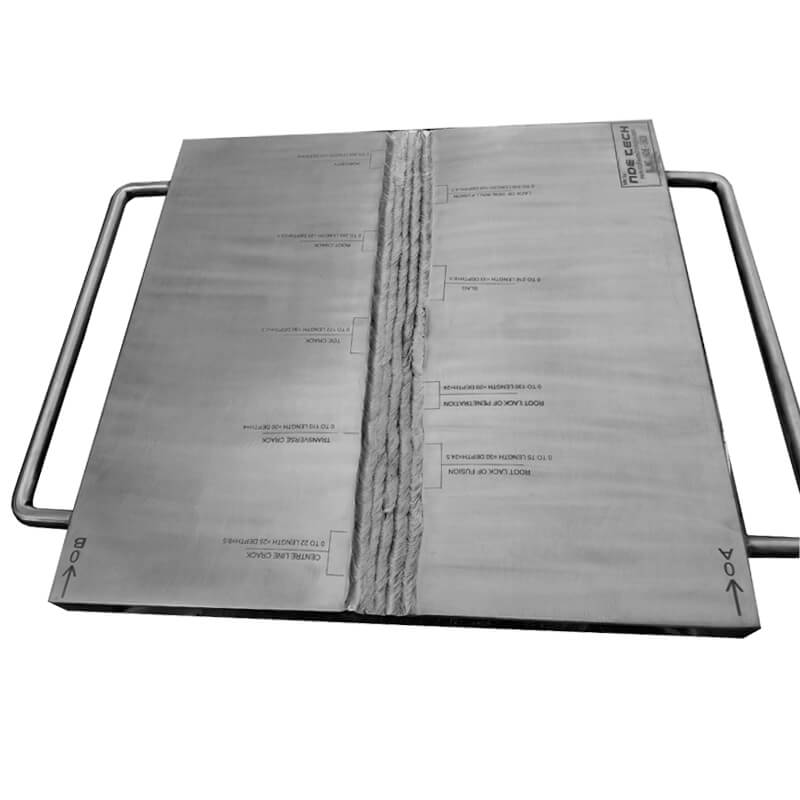 PAUT And TOFD Plate to Plate Single V Flawed Specimens ASYMMETRICAL 1/3 ...