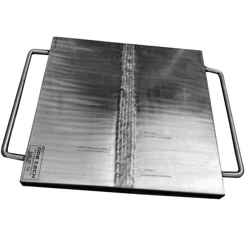 Phased array And TOFD Plate Single V Weld Flaw Specimen-PAUT Weld Flaw ...