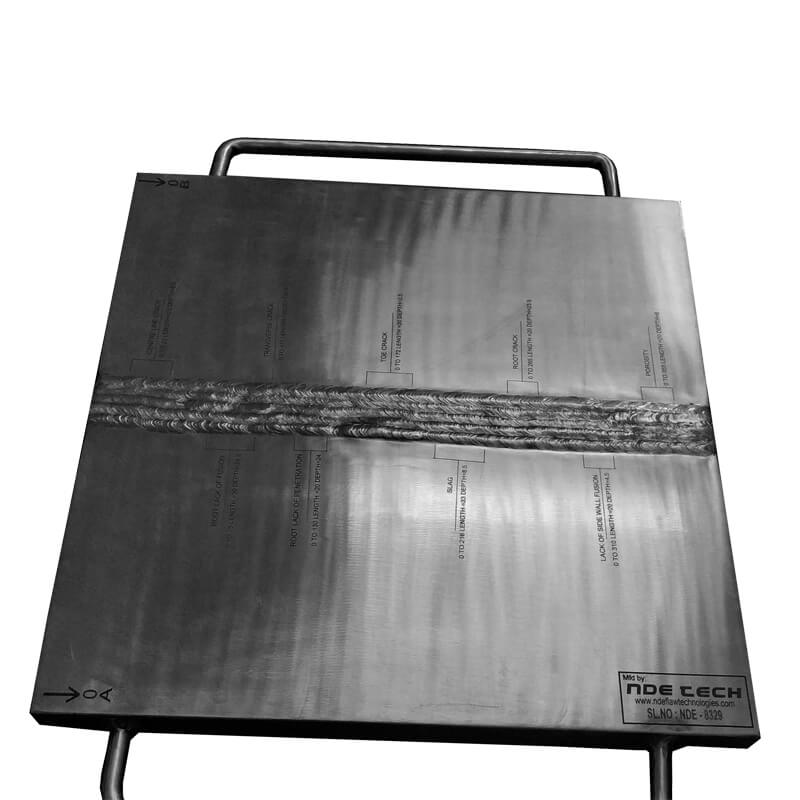 Phased array And TOFD Plate Double V Weld Flaw Specimen-NDT Welded ...