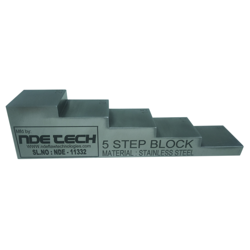 5 Step Thickness Gauge Block Inch Alloy Steel-Step Wedge Calibration Block